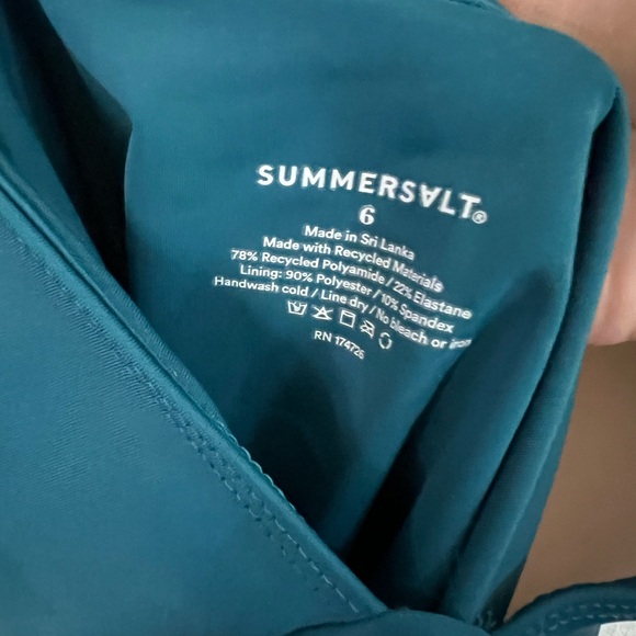 summersalt | Swim | Summersalt The Halter Plunge One Piece Swimsuit ...